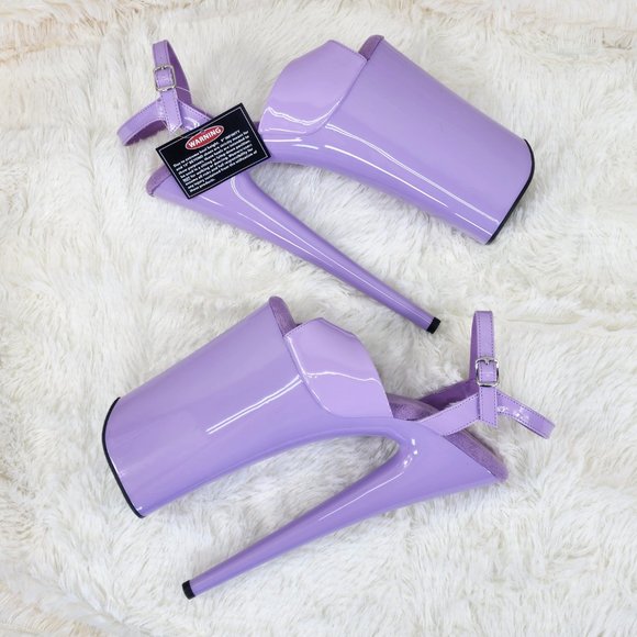 Pleaser | Shoes | Lilac Purple Beyond Platform High Heels Ankle Strap ...